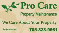PRO CARE PROPERTY MAINTENANCE | Orillia & Lake Country Tourism